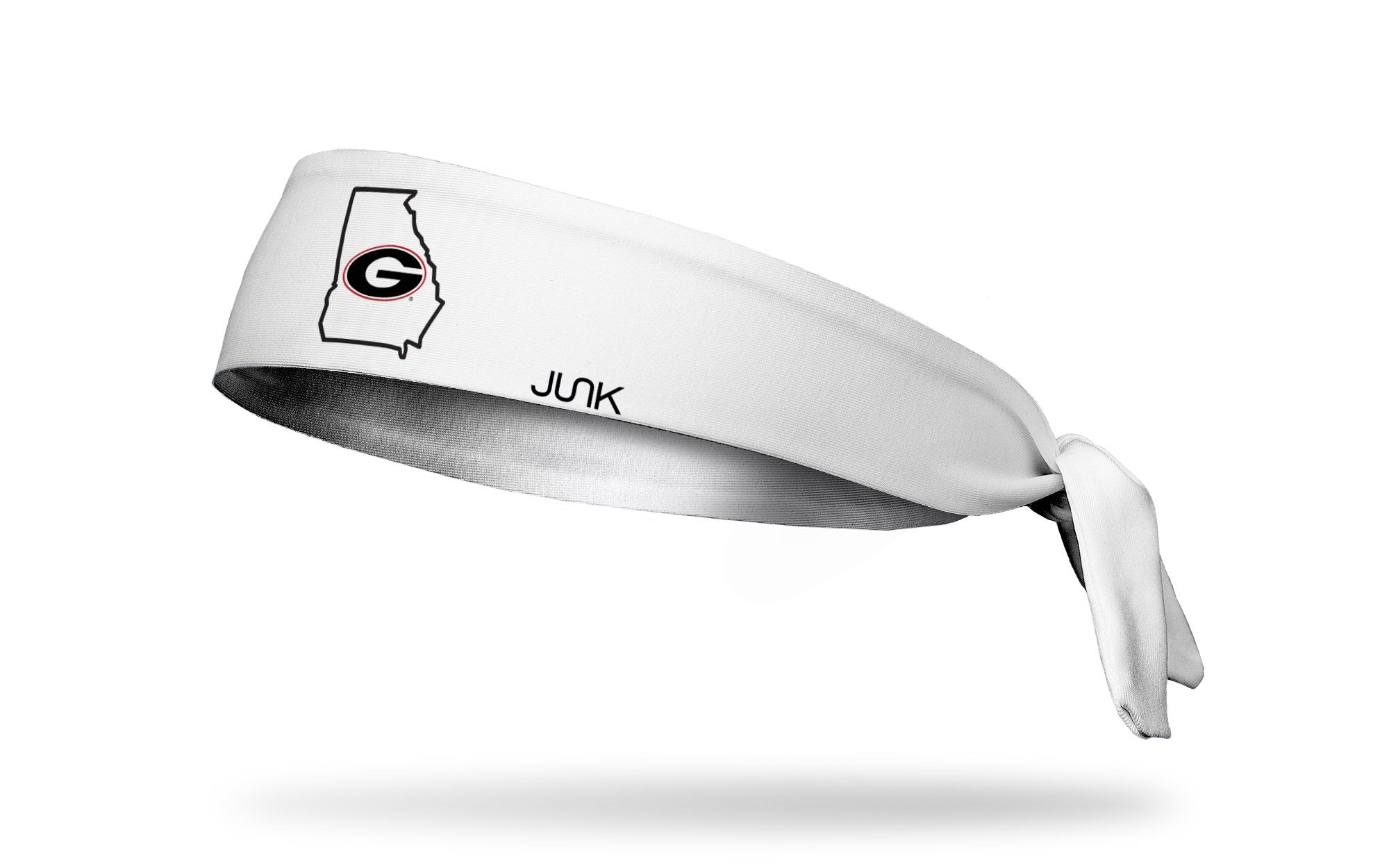 University of Georgia: State Logo White Flex Tie Headband