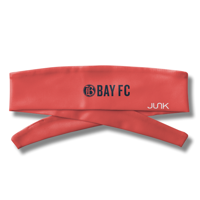 Bay FC: Logo Red Flex Tie Headband