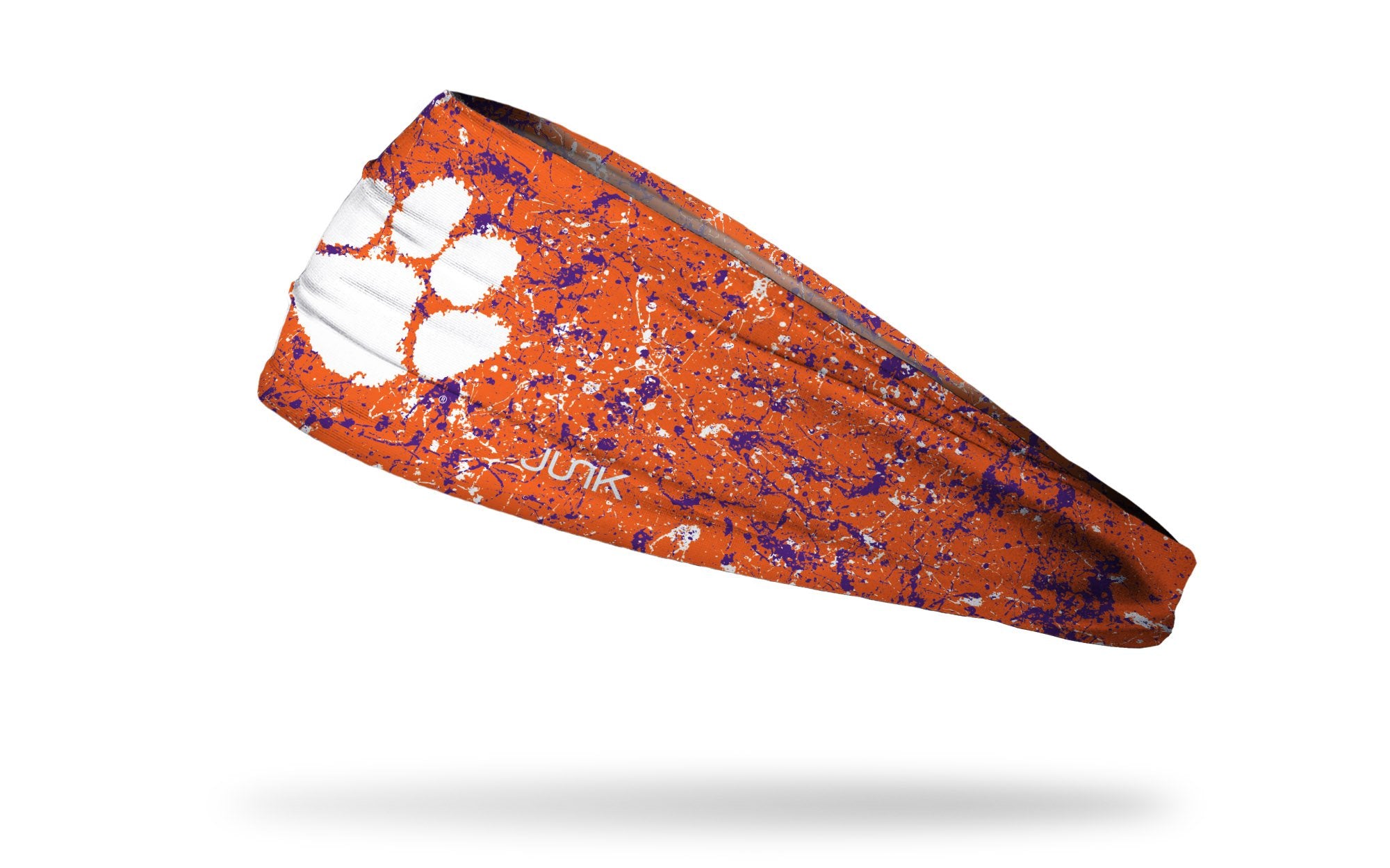 Clemson Tigers: Splatter Orange Big Bang Lite Headband
